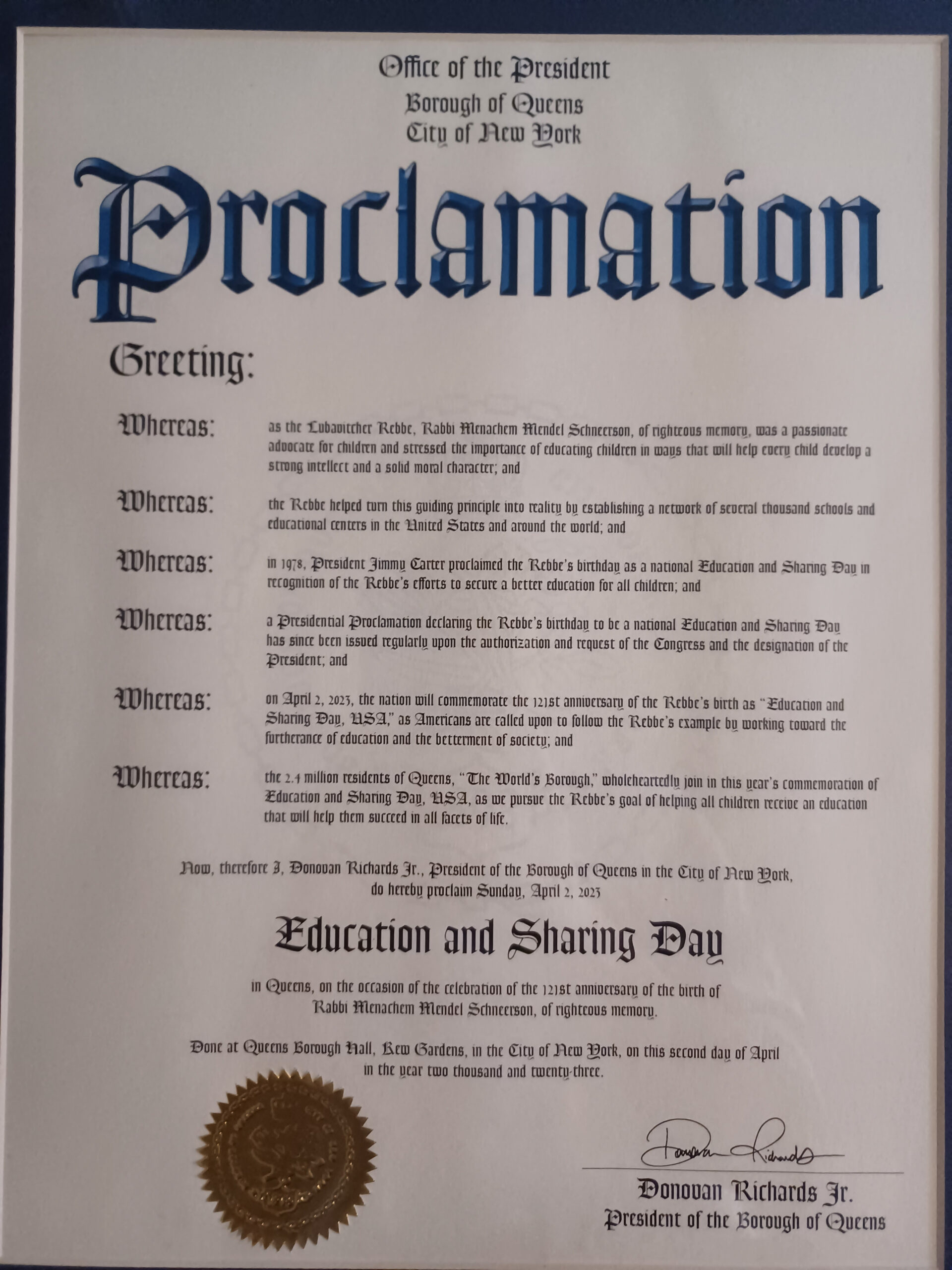 Coming Together for Education & Sharing Day