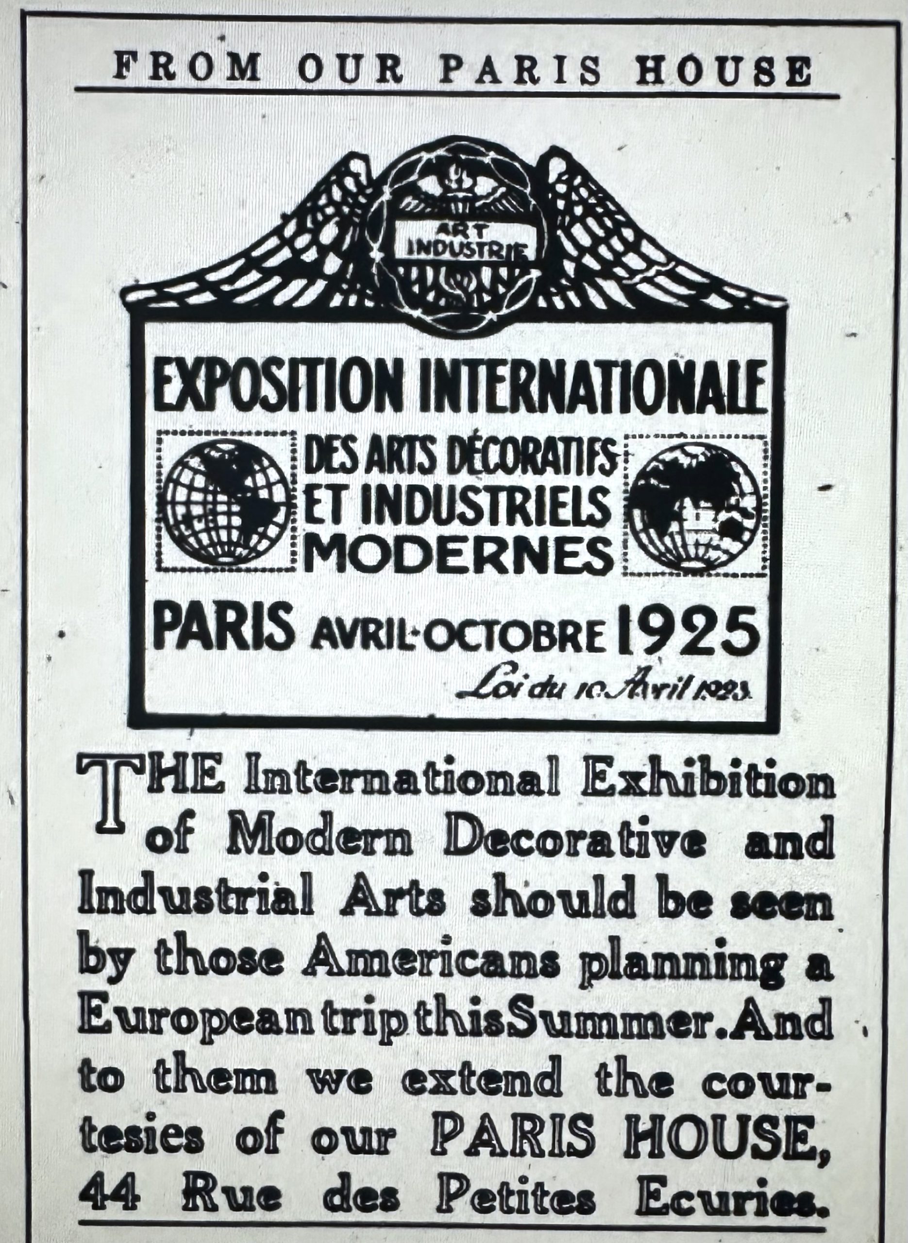 Celebrating The 1925 Paris Exposition’s Centennial